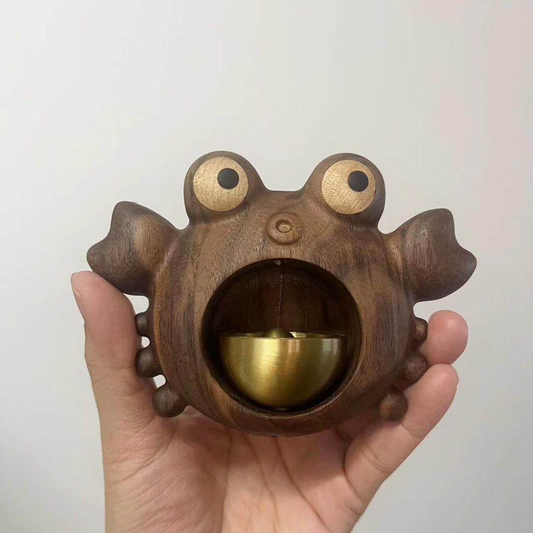 Wooden Crab Doorbell / Black Walnut Doorbell / Wind Chimes Creative ...