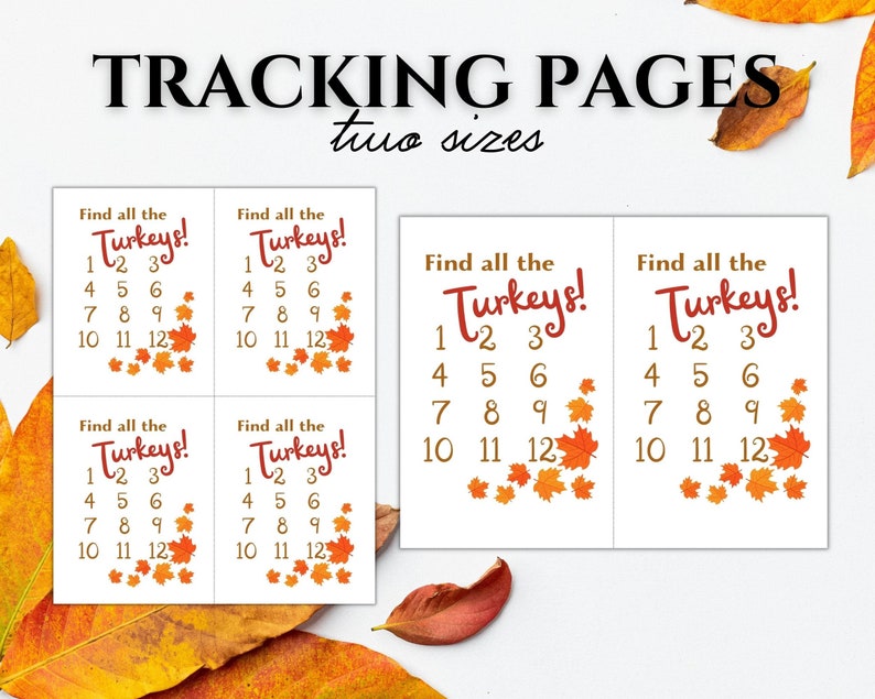 Thanksgiving Turkey Hunt Game Printable | Kids Scavenger Hunt Activity ...