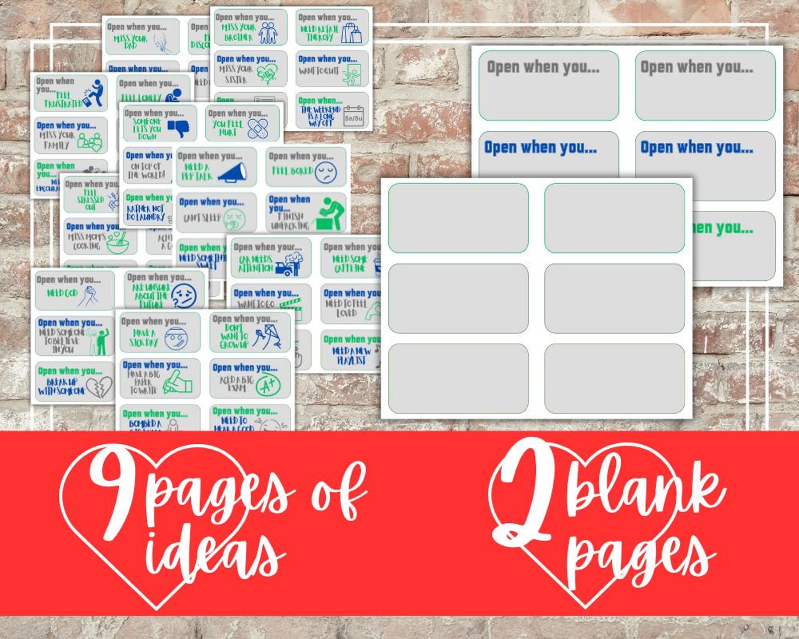 Open When Envelopes for College Students, Open When Letters College ...