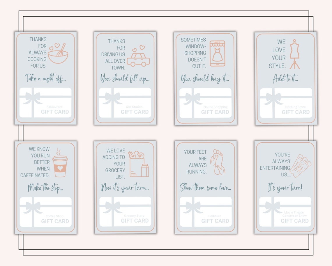 Gift Card Book for Mom Printable, Download Gift for Mom From Kids ...