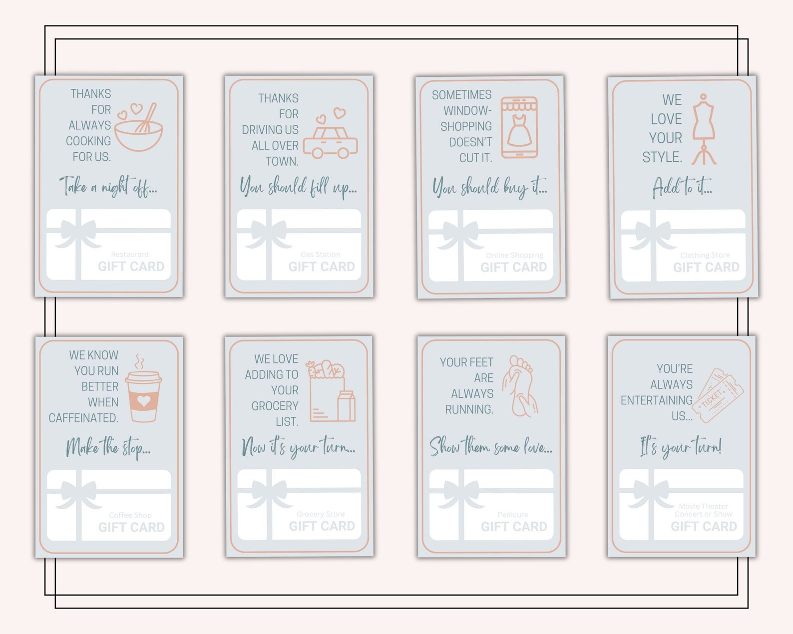 Gift Card Book for Mom Printable, Download Gift for Mom From Kids ...