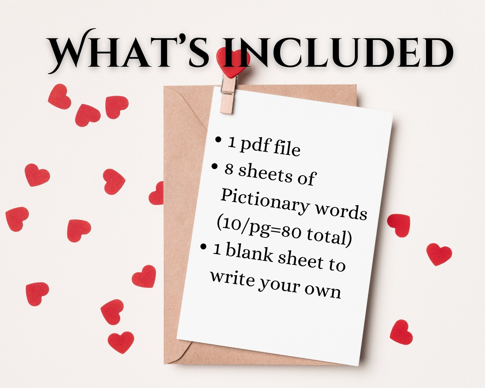 Valentine's Day Pictionary Game for Groups, Vday Classroom Game, Party ...