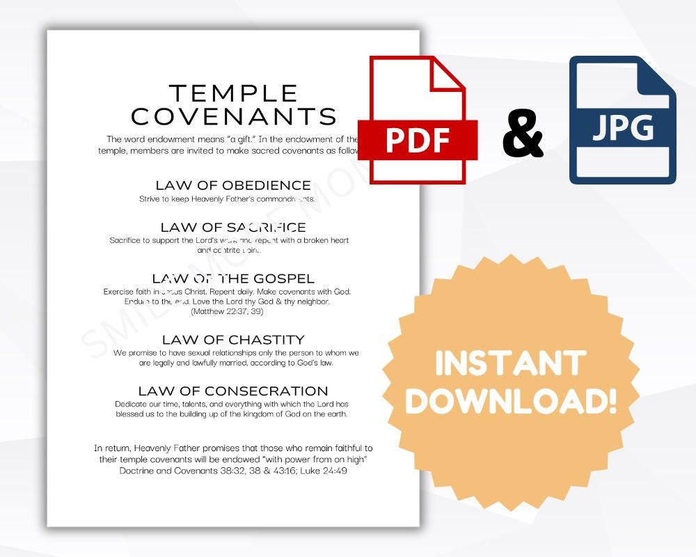 LDS Temple Covenants Art Print: Family Proclamation (digital Download ...