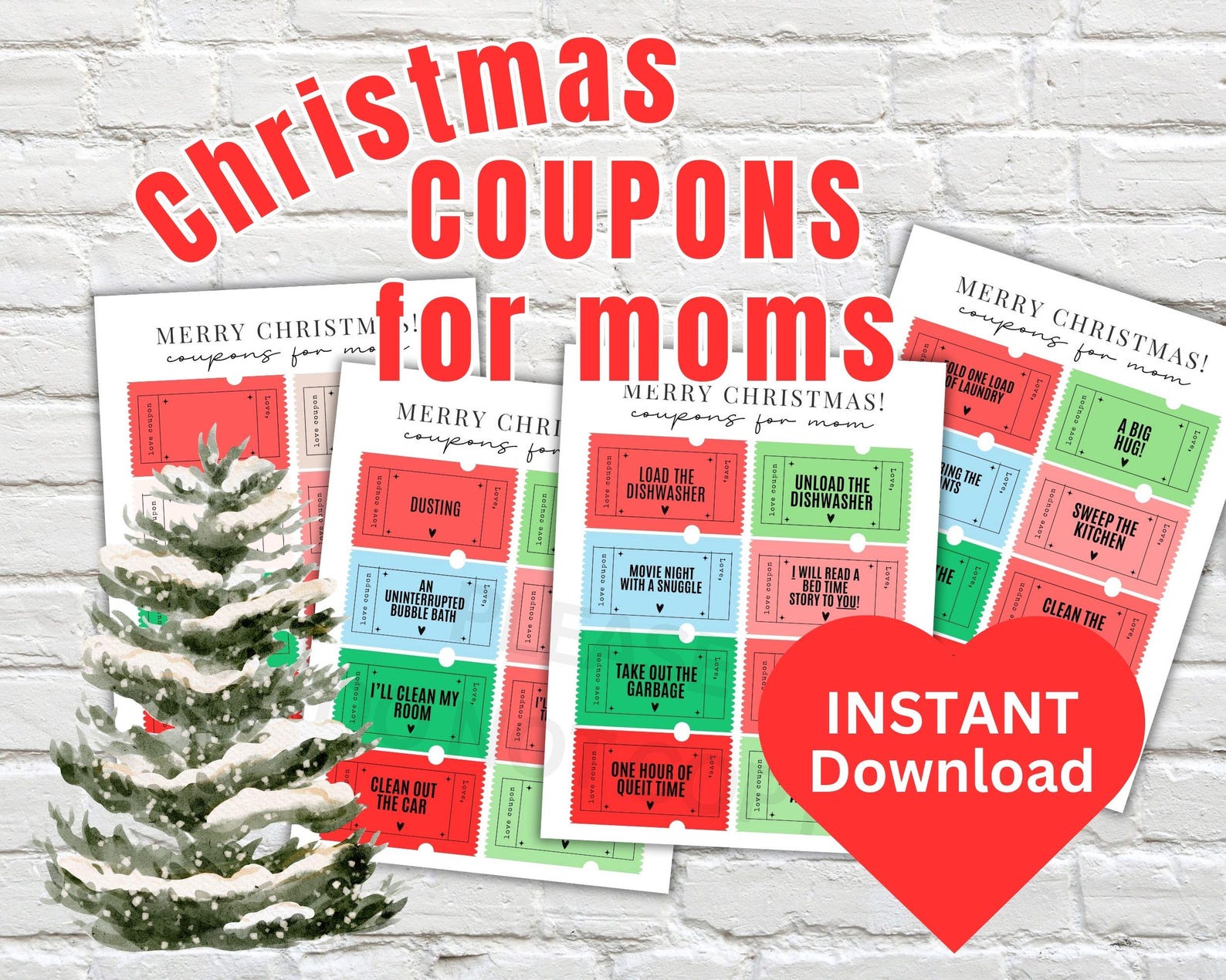 Editable Mother's Day Coupon Book: Gift for Mom (printable Download) - Etsy