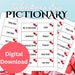 Valentine's Day Pictionary Game for Groups, Vday Classroom Game, Party ...
