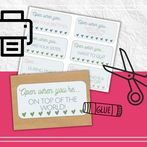 College Gift, Open When Envelopes for College Students, Open When ...