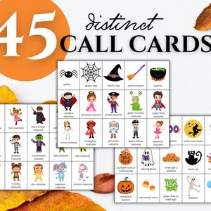 Halloween Bingo Printable, Instant Classroom Halloween Party Game, Game ...