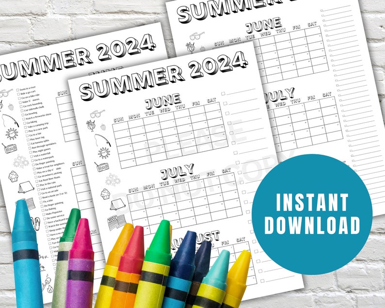 SUMMER BUCKET LIST 2024, 2024 Summer of Fun Bucketlist Planner ...