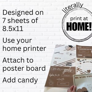 PRINTABLE Congrats Grad Candy Poster, Grad Gift, Graduation Candy Bar ...