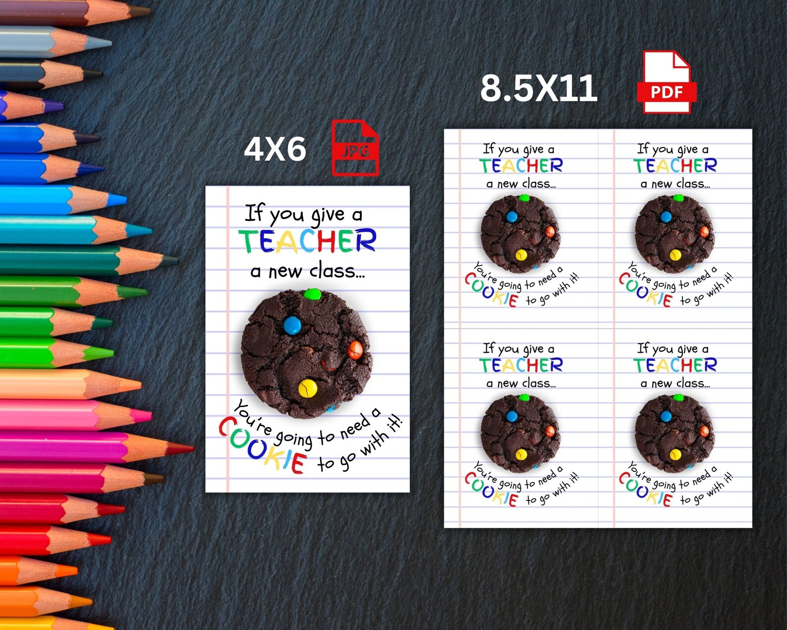 Printable Teacher Gifts, Back to School Teacher Gift, Teacher Treat ...