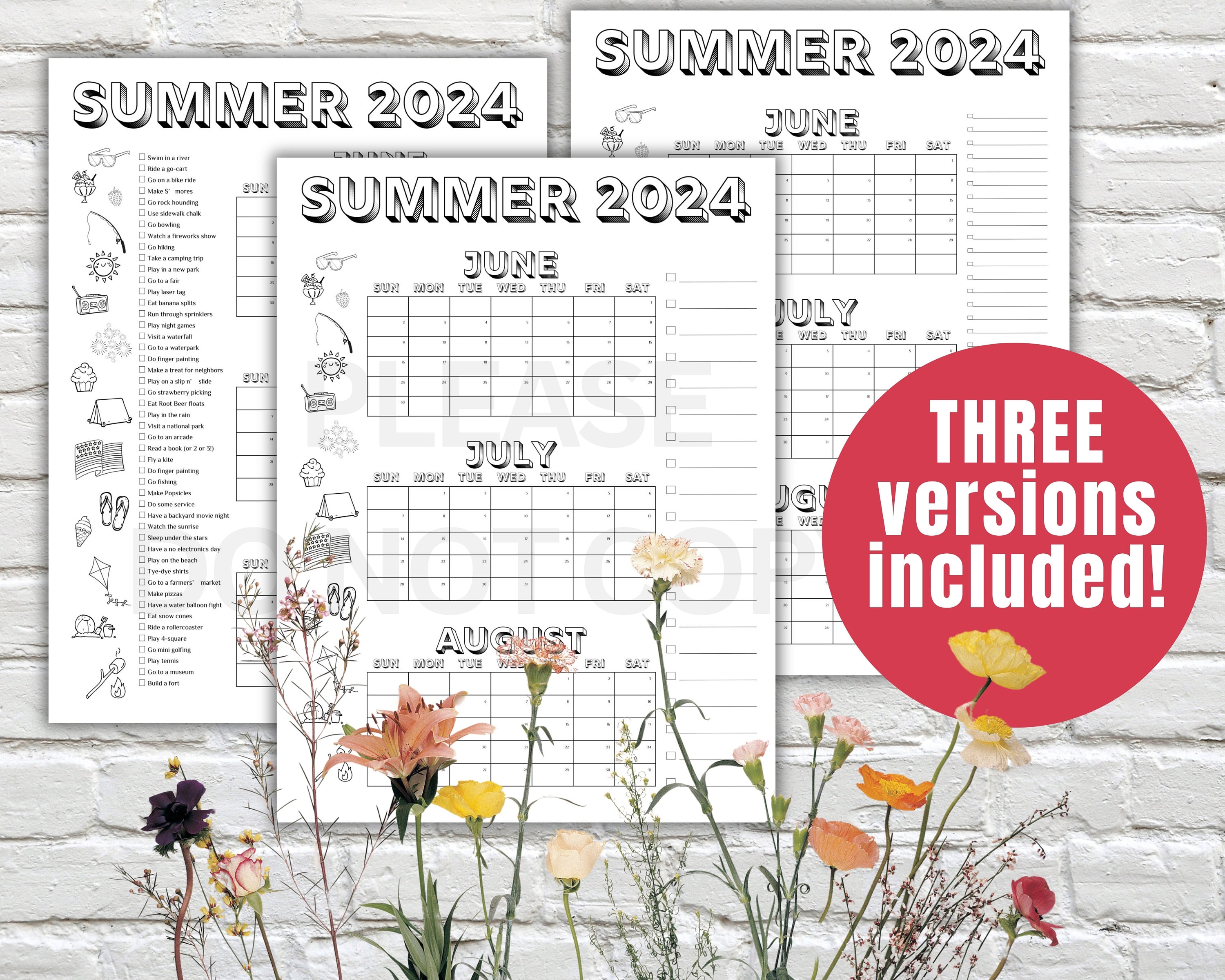 SUMMER BUCKET LIST 2024, 2024 Summer of Fun Bucketlist Planner ...