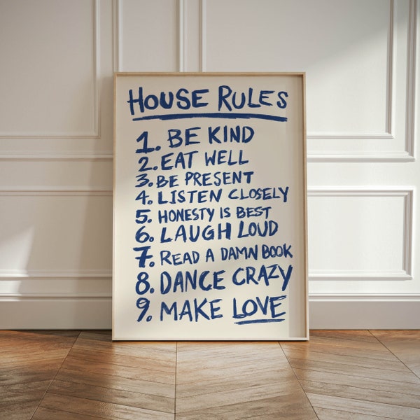 House Rules - Etsy