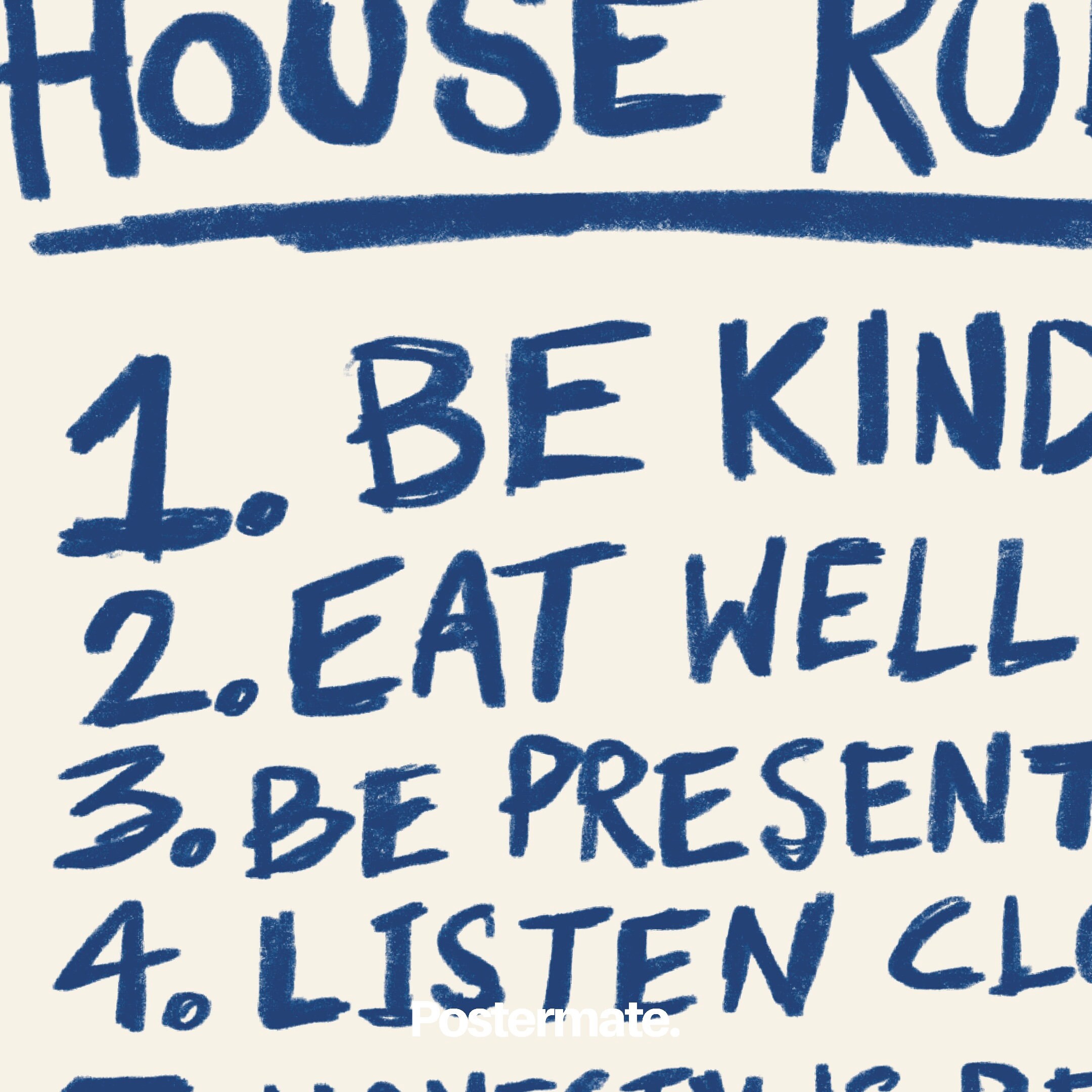 Custom House Rules Wall Art, Bar Cart Art, Trendy Home Decor ...