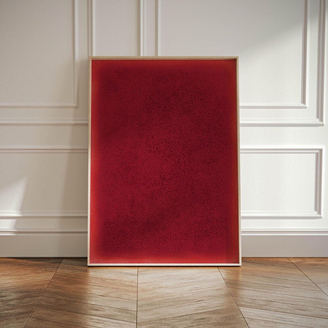 Minimalist Red Art, Simple Textured Wall Art, Red Aesthetic Poster ...
