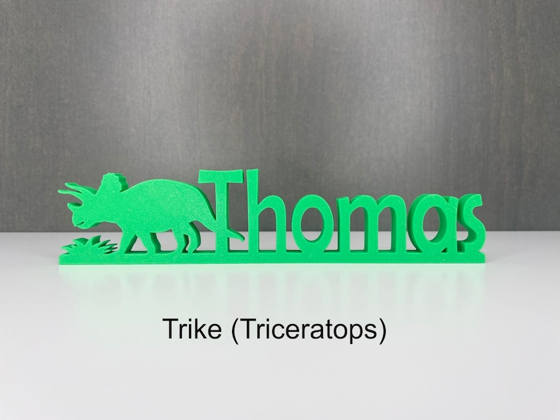 Dinodesk Delights: Personalized 3D Dinosaur Name Plates & Monitor ...