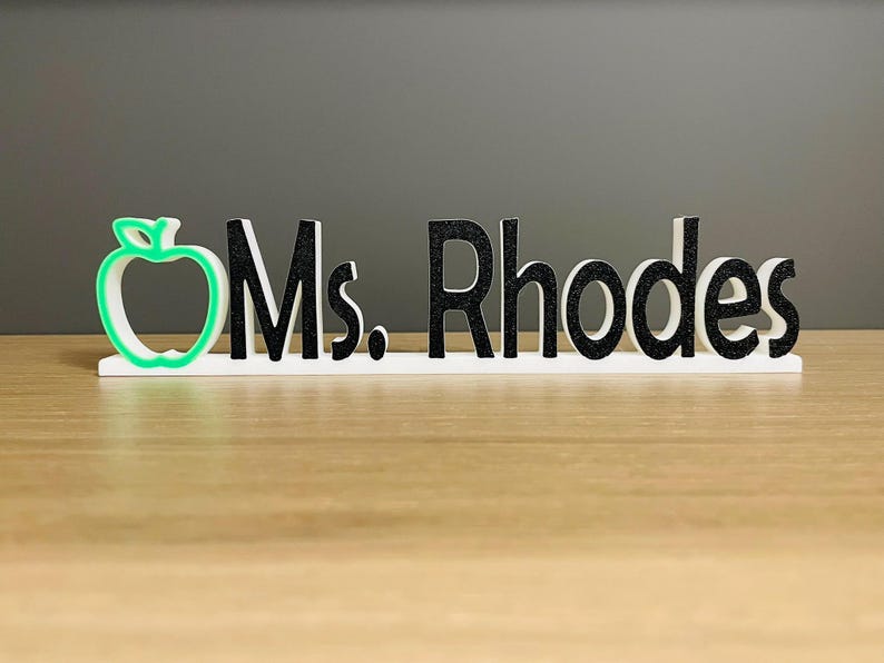 Personalize Your Classroom! | 3d-printed Desk Name Sign for Teachers ...