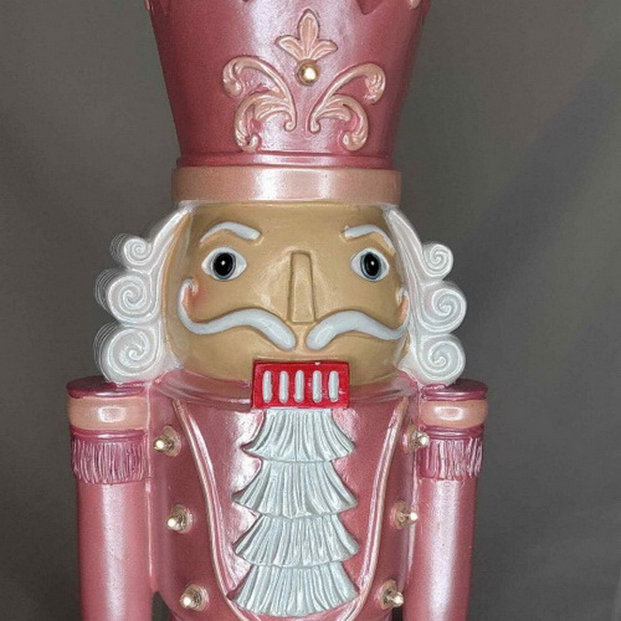 LIGHT UP Pastel Pink Nutcracker Soldier Christmas Wooden Decor - Etsy