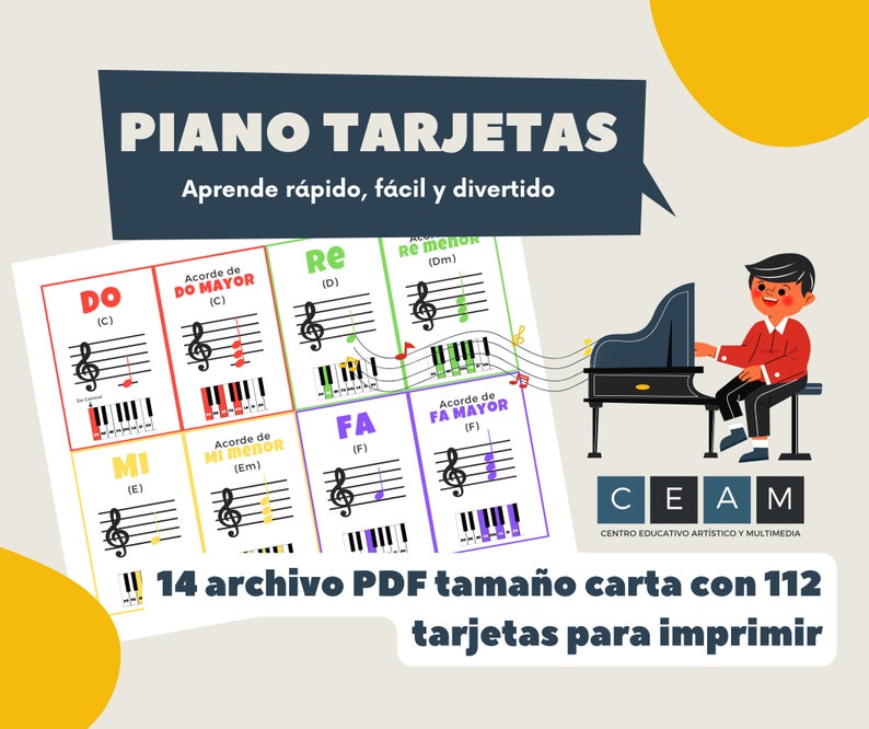 Printable Flashcards for Learning Piano - Etsy