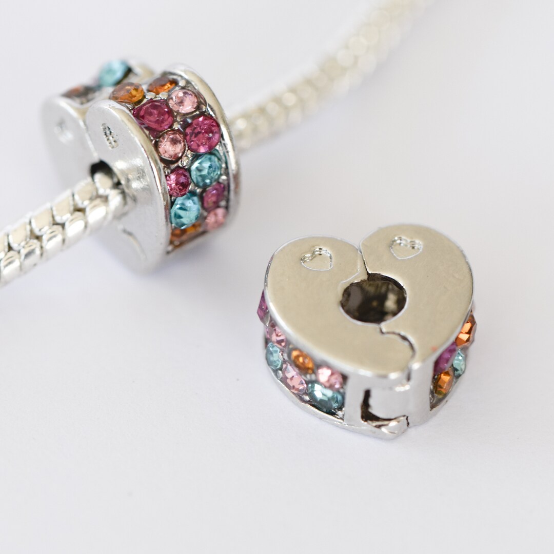 Sterling Silver S925 Clip Charm Spacers for Pandora Bracelets - Etsy