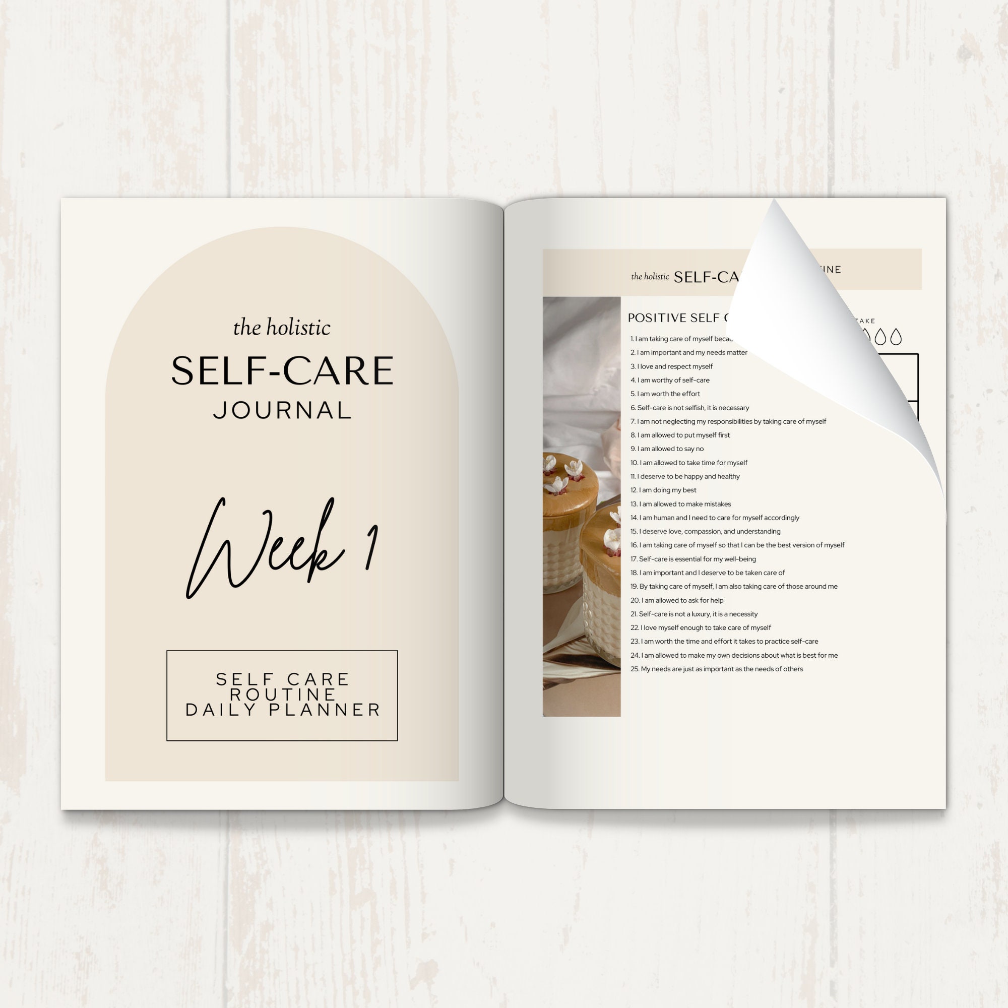 Printable Planner, Personal Planner, Holistic Self Care Journal, Goal ...