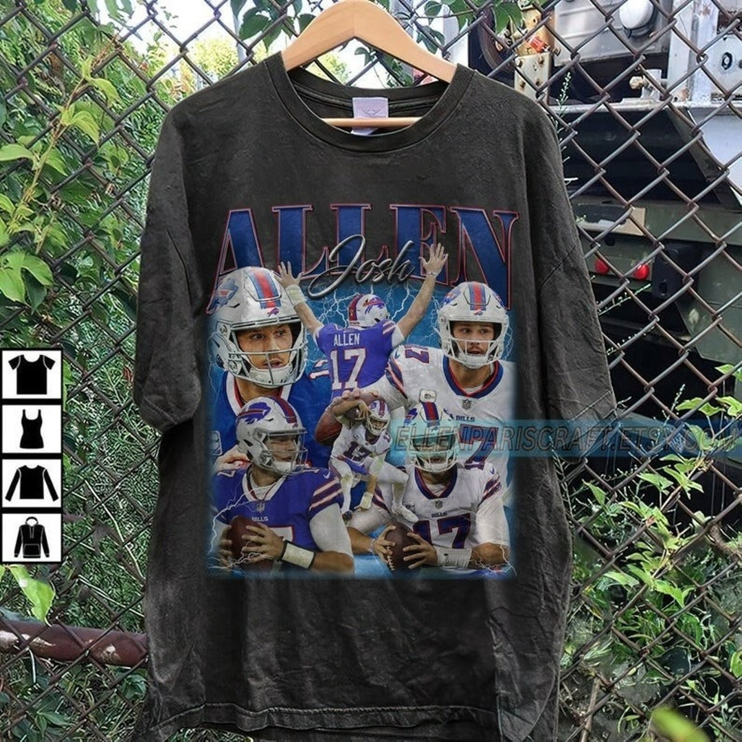 Vintage Josh Allen Shirt, Sweatshirt, Hoodie, Football Shirt, Classic ...