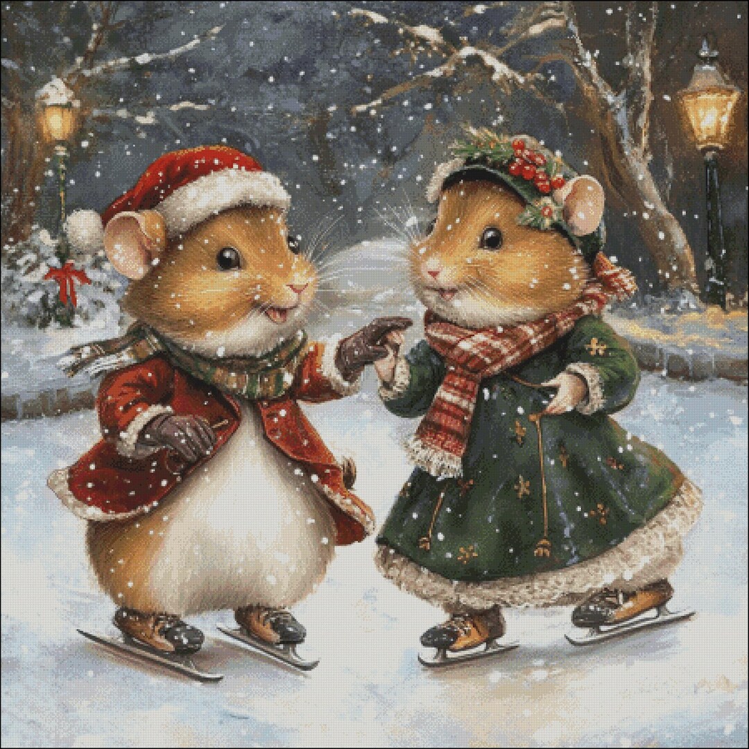 Cross Stitch Pattern PDF "christmas Spirit", Winter Decor, Instant ...