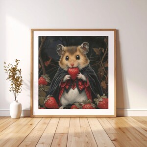 Cross Stitch Pattern PDF Funny Hamster Vampire, Cross Stitch Art ...