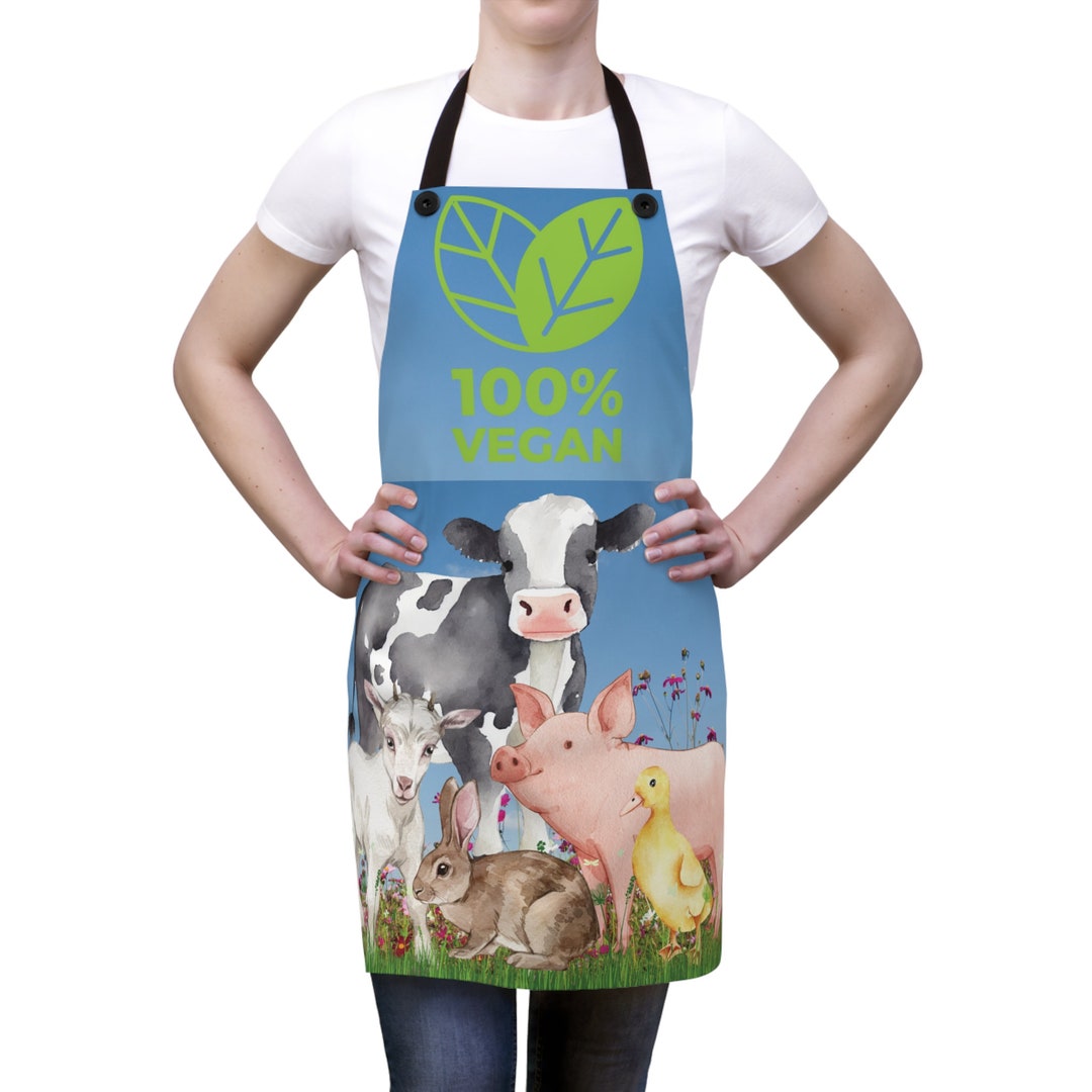 100% Vegan Apron - Etsy