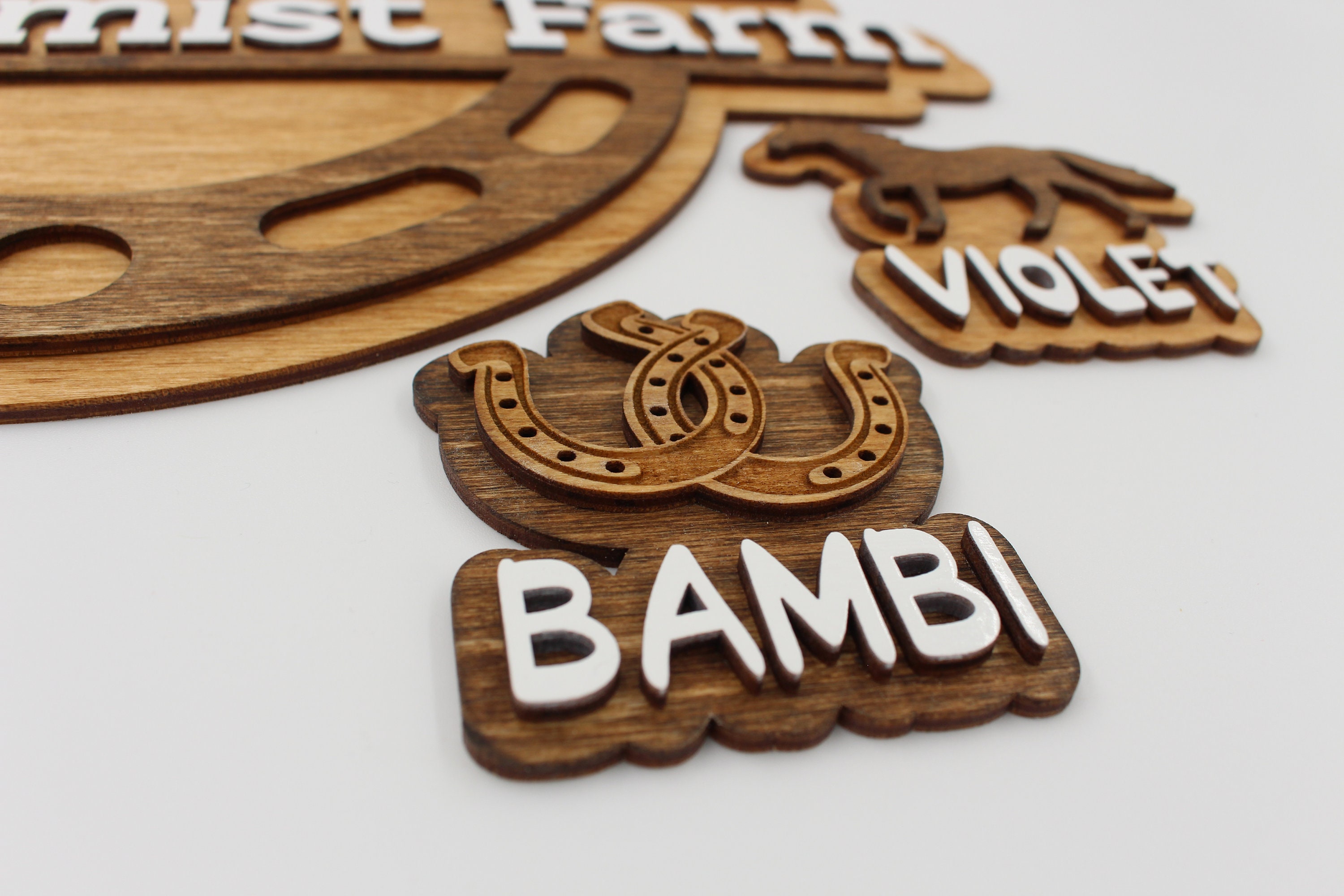 Personalized Horse Name Tag for Barn Tack Room, Barn Stable Wall Art ...