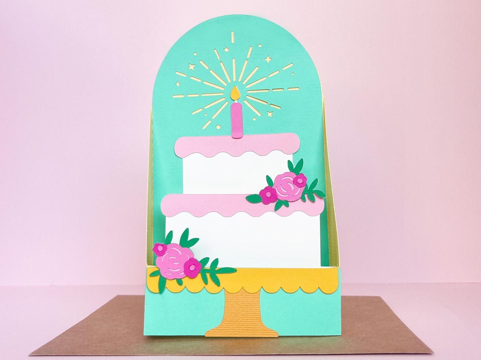 Birthday Card SVG, Pop up Card SVG, DIY Card for Cricut & Silhouette ...