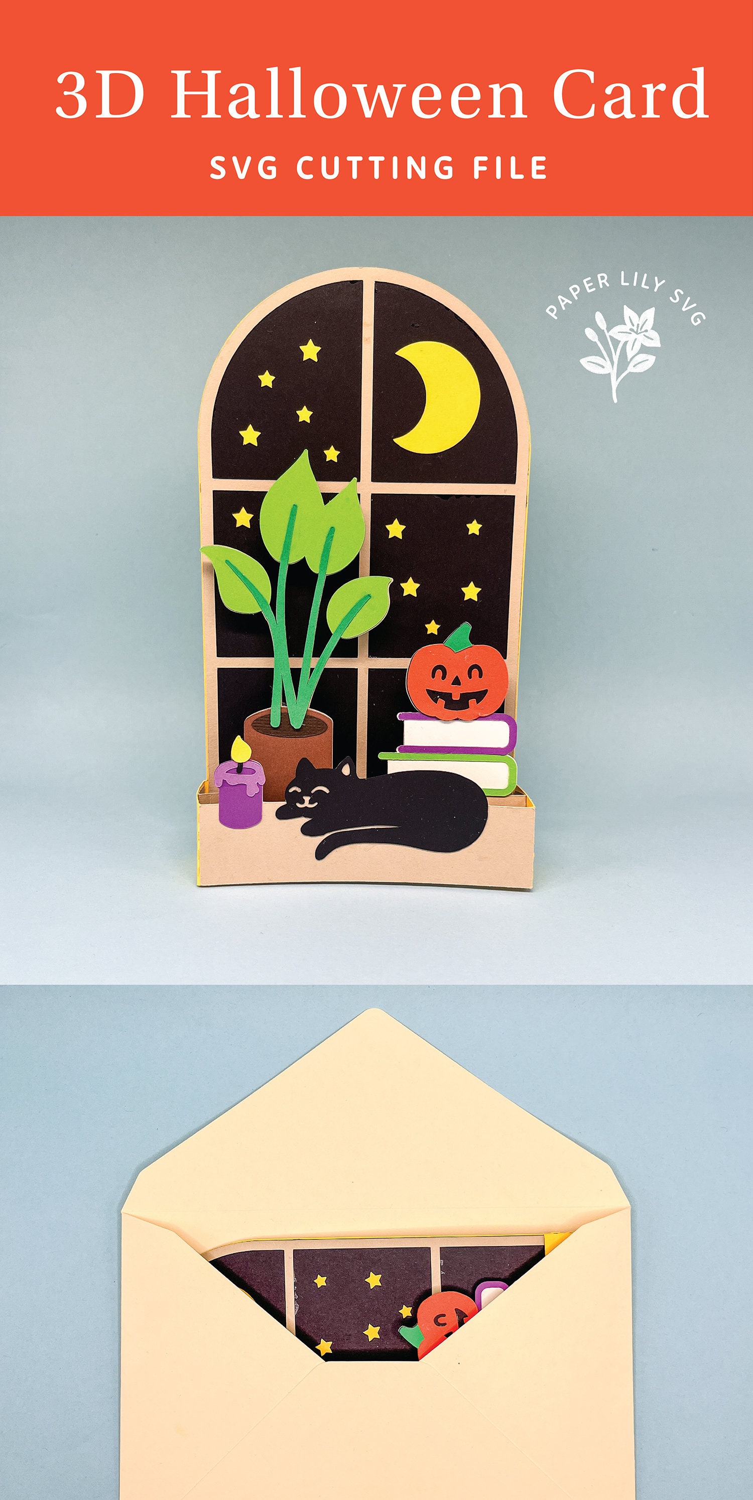 Halloween SVG, Pop up Card SVG, Witchy Svg, Cricut Projects, Halloween ...