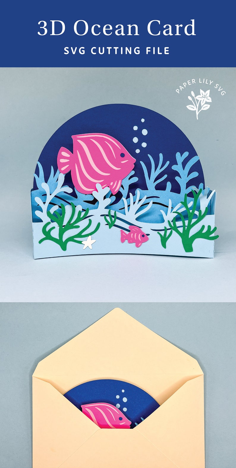 Under the Sea Svg, Fish Svg, Ocean Svg, Ocean Shadowbox Svg, Greeting ...