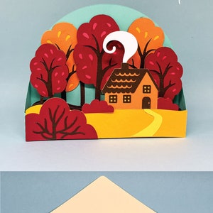 Pop up Card Svg, Fall Laser Cut Files, Fall Svg, Autumn Svg, Cozy Svg ...