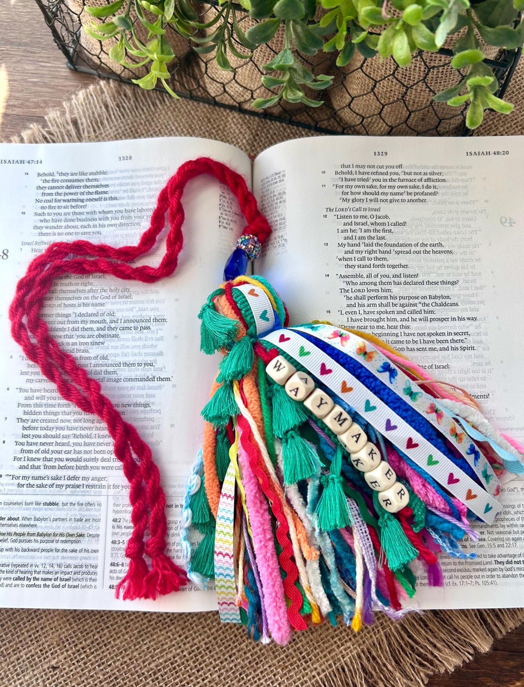 Bible Tassel Bookmark, Bible Study Journal Bookmark, Bible Accessory - Etsy