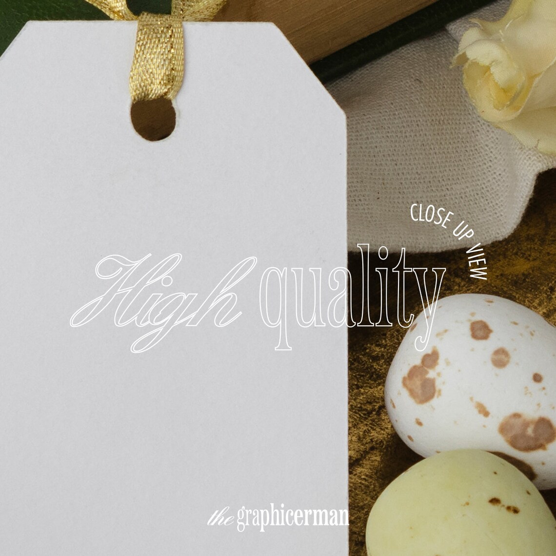 Gift Tag Mockup, 2x3.5 Inch Tag Mockup, PSD Tag Mockup, Vintage ...