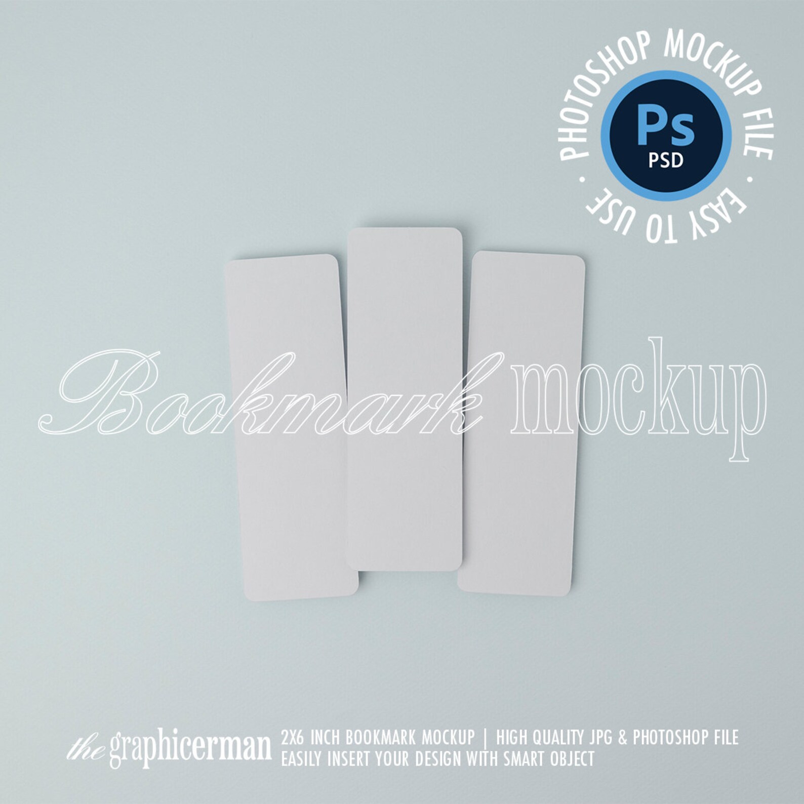 9 Bookmark Mockup Bundle, 2x6 Inch Bookmark Mockup, Smart Object ...