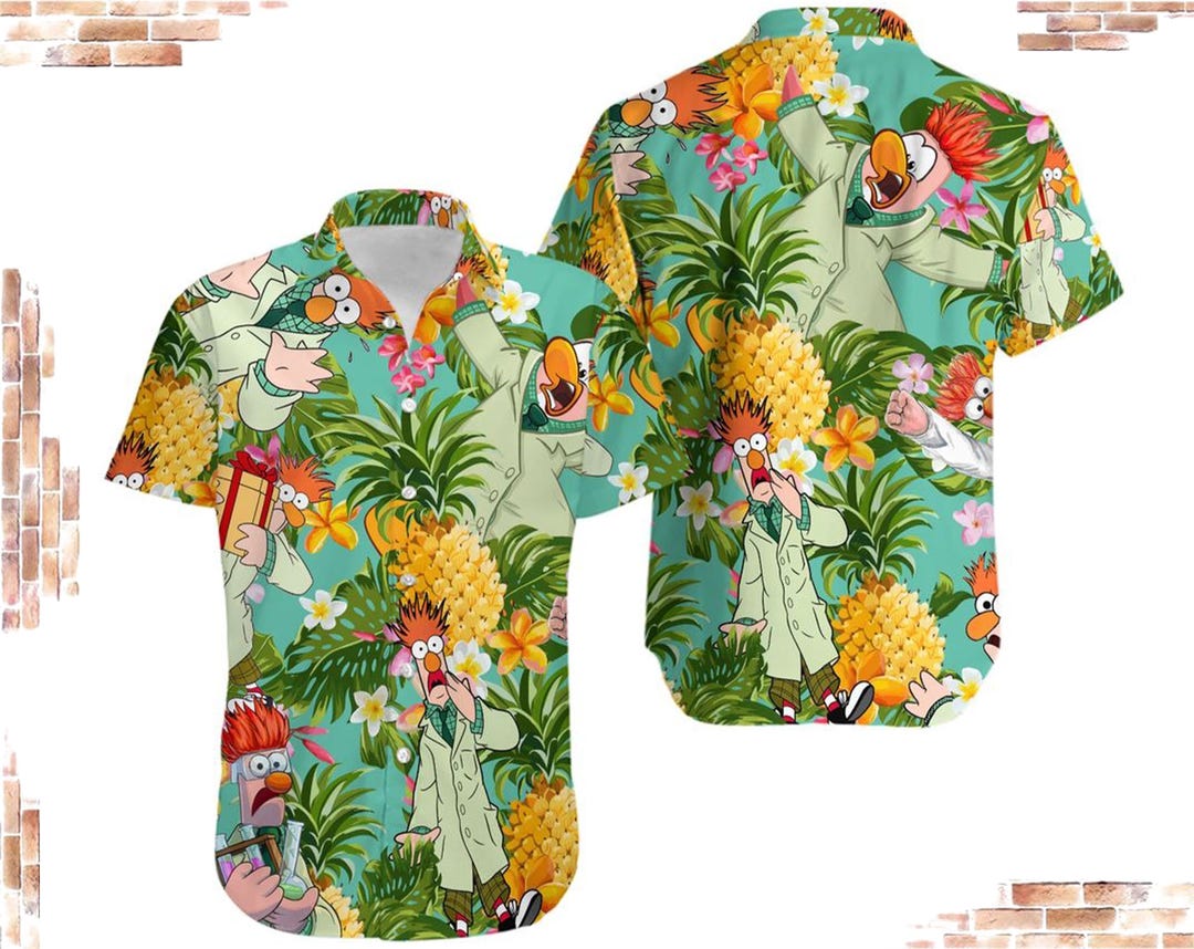 Beaker Muppets Tropical Hawaiian Shirt, the Muppet Show Hawaiian Shirt ...