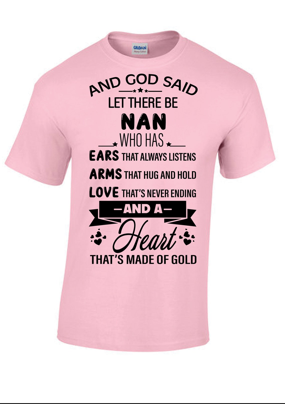 Nan Blessings Shirt Png White and Black - Etsy