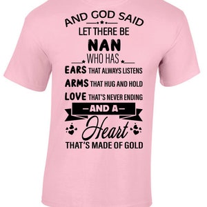 Nan Blessings Shirt Png White and Black - Etsy