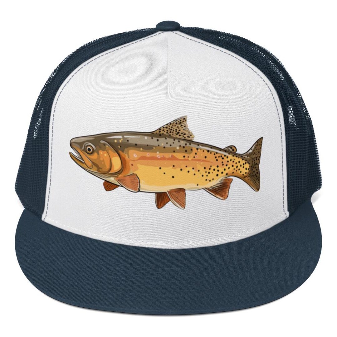 Cutthroat Trout Hat | 5 Panel Fishing Cap, Angler Gift - Etsy