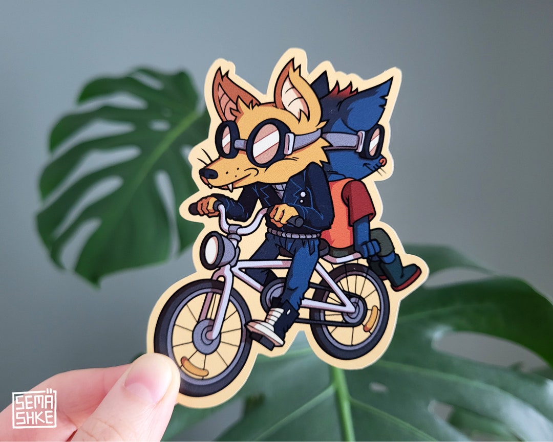 Vinyl NITW Gregg and Mae Bike Ride Sticker - Etsy