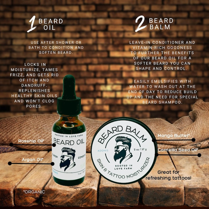 Organic Beard Care | Conditioning Balm & Moisturizing Oil | Fresh ...