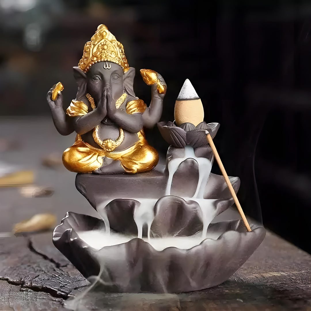 Ceramic Dragon Ganesha Moon Incense Sticks for Bedroom and Living Room ...
