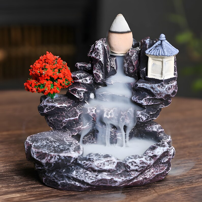Smoke Drops Waterfall Art Incense Holder - Etsy