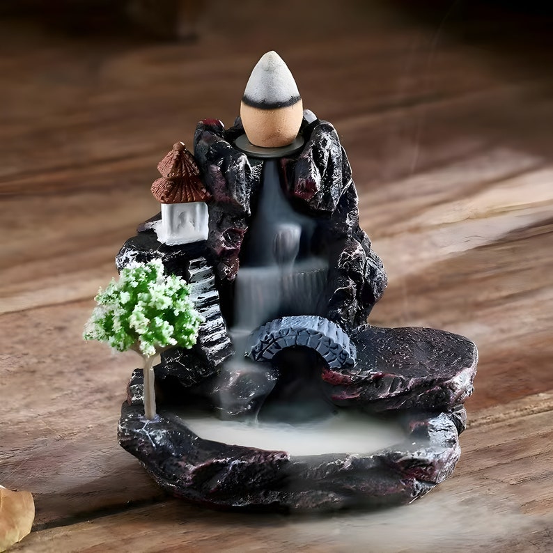 Smoke Drops Waterfall Art Incense Holder - Etsy