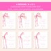 EDITABLE Coquette Pink Bow Sign Instant Download Watercolor Graduation ...