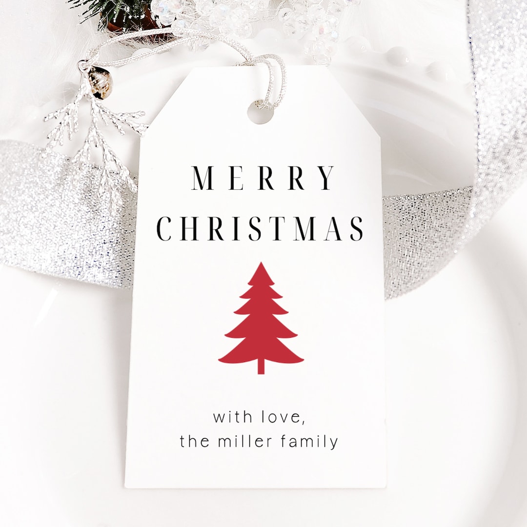 PRINTED Christmas Gift Tags Personalized Custom Hostess Gift Teacher ...