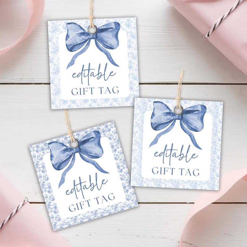 Coquette Name Tag Design - Etsy