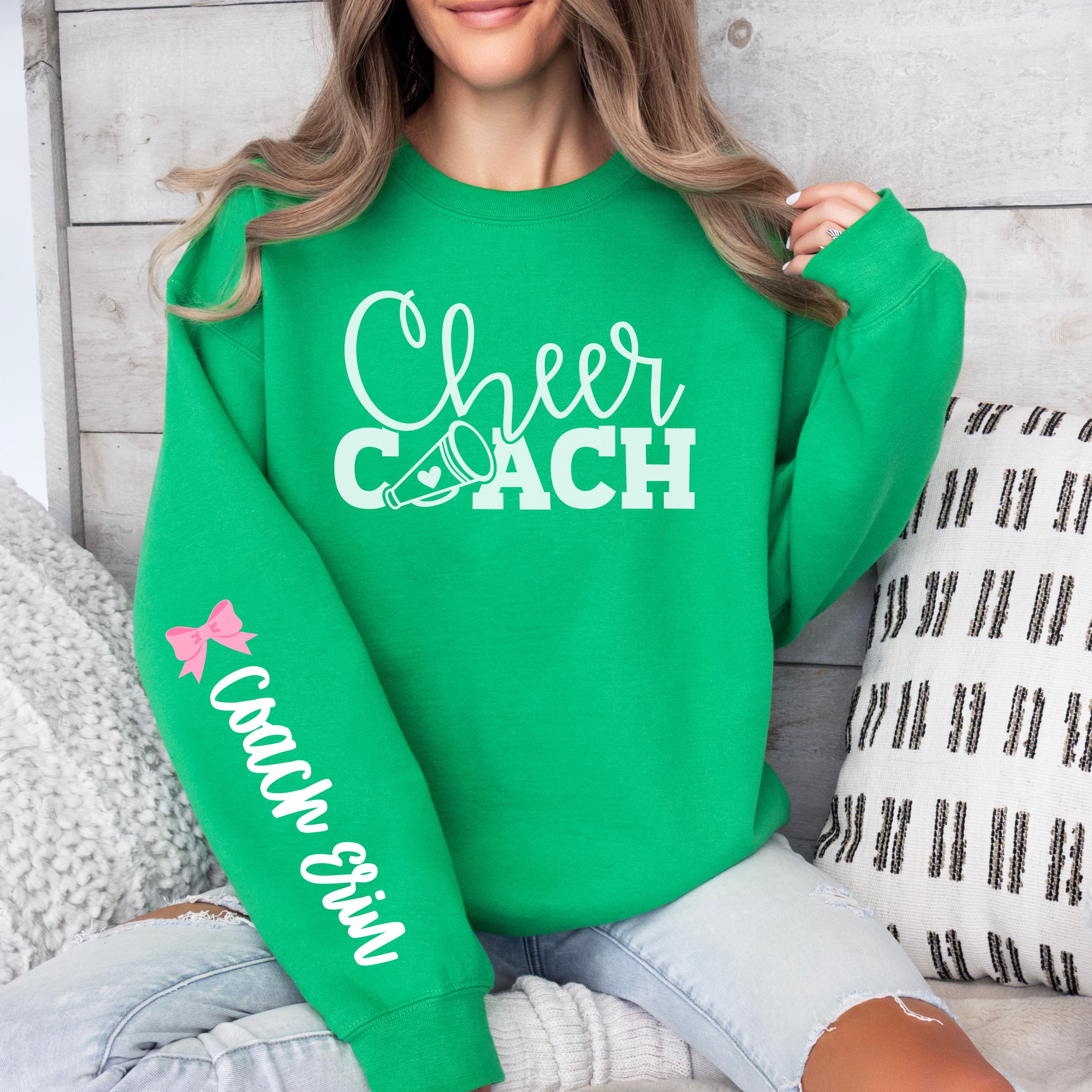 Custom Cheer Coach Sweatshirt | Personalized Cheer Coach Shirt | Cheer ...