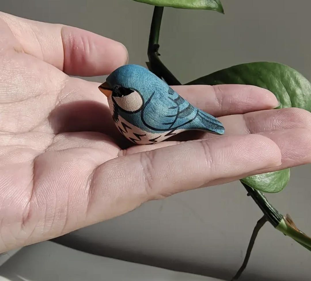 Hand Crafted Wooden Bluebird (sold Separately) - Etsy